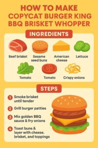 Copycat Burger King BBQ Brisket Whopper Recipe | FoodsWild