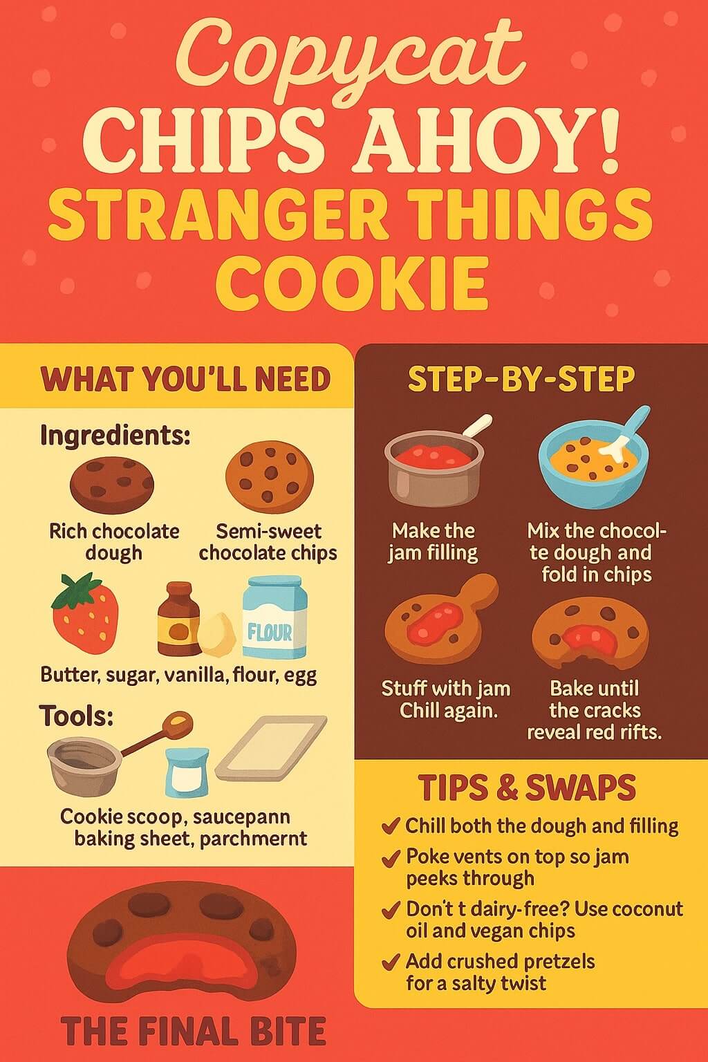 Copycat Chips Ahoy Stranger Things Cookie Recipe | FoodsWild