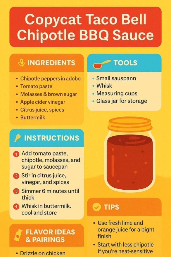 Copycat Taco Bell Chipotle BBQ Sauce Recipe | FoodsWild
