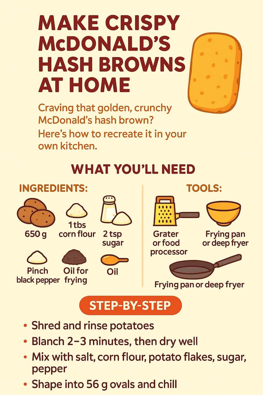 Copycat McDonald’s Hash Brown Recipe | FoodsWild