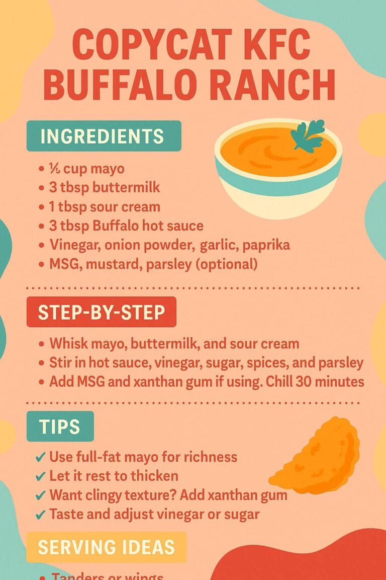 Copycat KFC Buffalo Ranch Recipe | FoodsWild