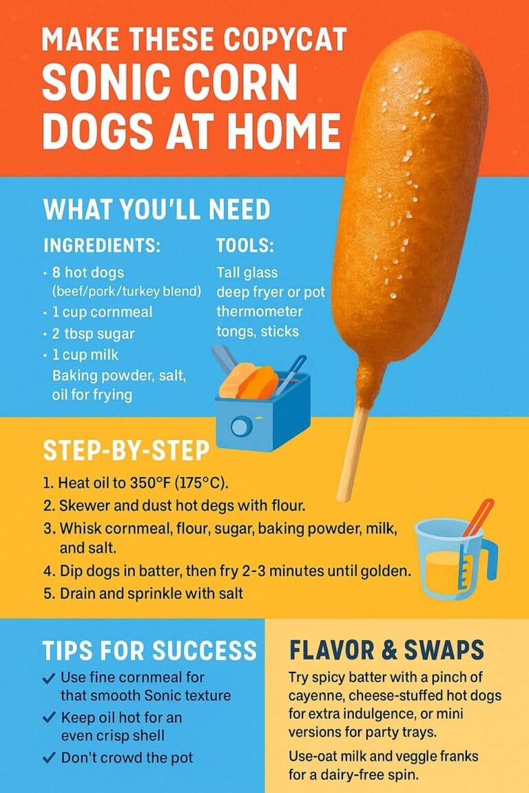 Copycat Sonic Corn Dogs Recipe | FoodsWild
