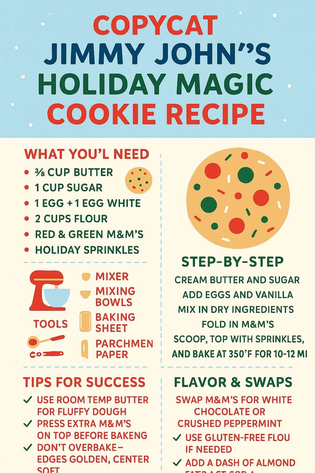Copycat Jimmy John’s Holiday Magic Cookie Recipe | FoodsWild